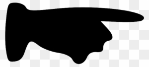 Points Black, Right, Hand, Silhouette, Tom, Pointing, - Hand - Free ...