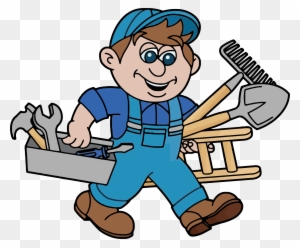 Man Fixing Things Clipart