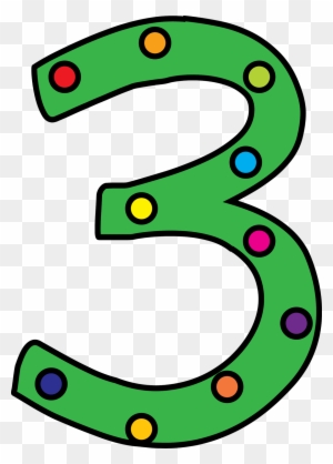 Number 3 Clip Art - Polka Dot Number Three - Free Transparent PNG ...
