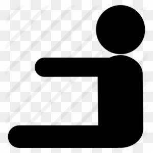 Man Silhouette From Side View Practicing Exercise Posture - Stickman ...