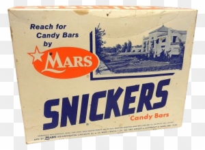 Vintage Mars Candy Store Display Box - Snickers 1930 - Free Transparent ...