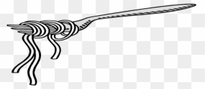 Vector Illustration Of Italian Spaghetti Pasta On Fork - Spaghetti On A ...
