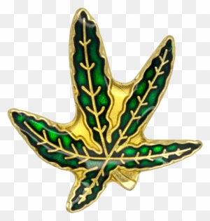 Cannabis Leaf Pin - Emblem - Free Transparent PNG Clipart Images Download