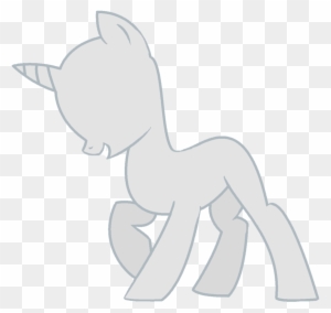 Drawn Ponytail Outline - My Little Pony Bodys Templates To Draw - Free ...