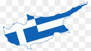 Flag Map Of The Cyprus - Cyprus Flag With Greece - Free Transparent PNG ...