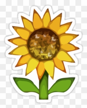 Sunflower Emoji Flower Sun Freeedit Iphone Cute - Sunflower Emoji Png ...