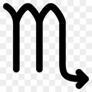 This Icon Looks Like Lower Case Alphabet M For Which - Scorpio ...