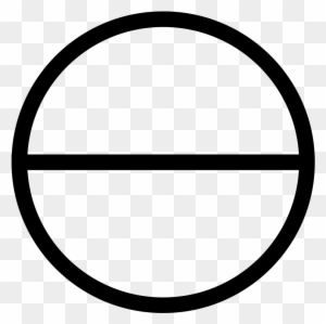 Alchemical Symbol Alchemy Zodiac Tarot - Circle With Horizontal Line ...