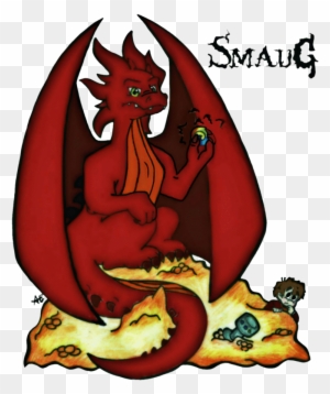 Cartoon Digital Smaug By Alexandrabowmanart - Smaug The Hobbit Clipart ...
