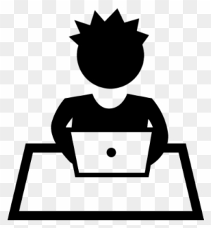 Student Computer Cartoon Clip Art - Student Computer Cartoon - Free ...