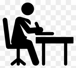 Writing Computer Icons Stick Figure Clip Art - Writing Icon - Free ...