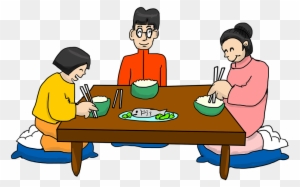 Reunion Dinner M - Mid Autumn Festival Family Dinner Cartoon - Free ...