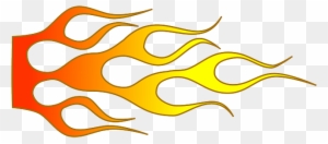 Racing Flame Vector Image - Flames For Pinewood Derby Car - Free ...