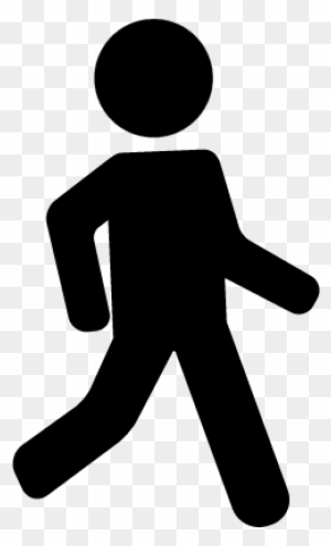 One Man Walking Vector - People Walk Icon Png - Free Transparent PNG ...