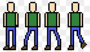 Yellow Walking Man With Black Outline Clip Art - Traffic Sign - Free ...