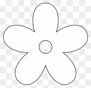 Groovy Flowers Black And White