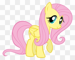 Mlp Fluttershy Happy Vector For Kids - Fluttershy Happy And Sad - Free ...