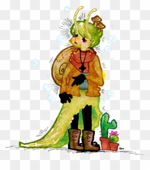 Slug Boy By Theevilchiquite - Illustration - Free Transparent PNG ...