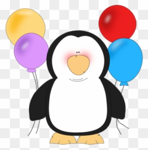 Penguing Holding Balloons - Penguin Clip Art - Free Transparent PNG ...