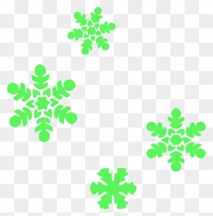 Lime Green Snowflake Clipart