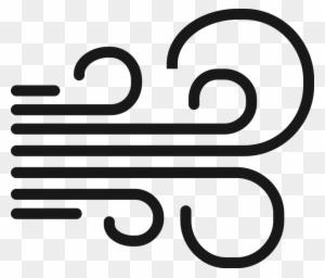 Wind Clipart Weather Symbol - Windy Weather Icon - Free Transparent PNG ...