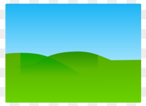 Blank Landscape Clip Art - Cartoon Ground And Sky - Free Transparent ...