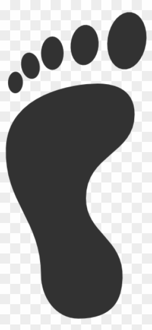 Left Foot Footprint Silhouette Transparent Png - Purple Footsteps ...