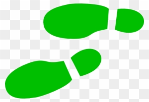 Green Left Shoe Footprint Icon - Transparent Green Shoe Print - Free ...
