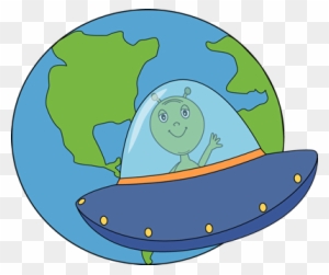 Alien Flying Ufo To Earth - Alien On Earth Animated - Free Transparent ...