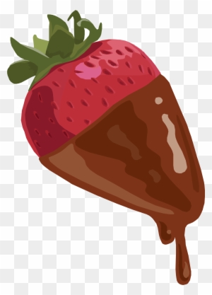 Strawberry Dipped In Chocolate - Chocolate - Free Transparent PNG ...