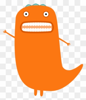 Orange Monster - Free Transparent PNG Clipart Images Download