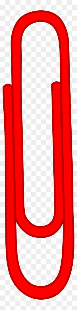 Single Red Paper Clip Free Clip Art - Red Paper Clip Clipart - Free ...