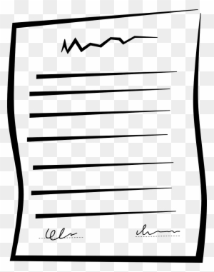 Signing Paper Clipart - Written Note Clipart - Free Transparent PNG ...