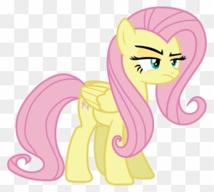 Fluttershy By Davidsfire - Fluttershy Not Amused Vector - Free ...