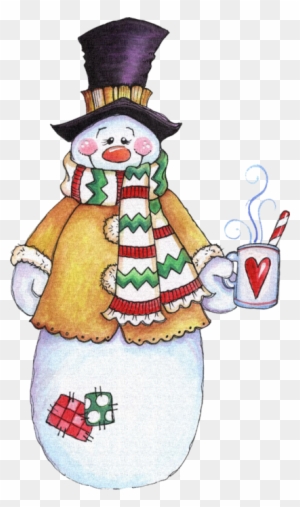 Christmas Snowman Hot Cocoa Clip Art - Snowman With Hot Chocolate ...