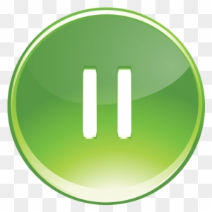 Pause Button Png Clipart - Green Icon - Free Transparent PNG Clipart ...