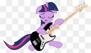 Twilight Sparkle Try Bass Guitar By Amigoeliaborri - Mlp Playing Guitar ...