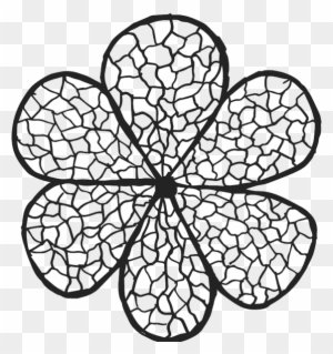 Cobblestone Flower Rubber Stamp - Line Art - Free Transparent PNG ...