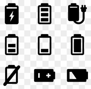 Battery Loading Status - Battery Icon Vector - Free Transparent PNG ...