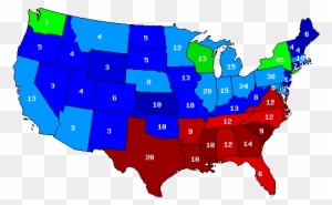 1920 Electoral Vote Map - Al Gore V George Bush - Free Transparent PNG ...