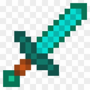 Diamond Swords Png Clipart Transparent Stock - Minecraft Diamond Sword ...