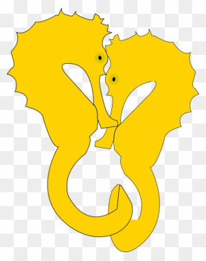 Seahorse Cliparts 24, Buy Clip Art - Cartoon Seahorses Kissing ...