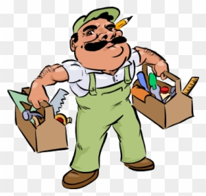 Man Fixing Things Clipart