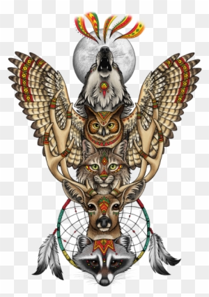 Native American Totem Wolf