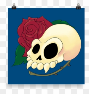 "skully Rose" Enhanced Matte Paper Poster - Printing - Free Transparent ...