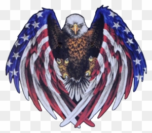 Download Eagle Ripping Through American Flag Clipart - American Flag ...