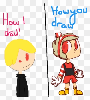 How I Draw Cuphead As A Human - Drawing - Free Transparent PNG Clipart ...