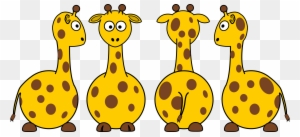 Giraffe Clipart Front Back - Front And Back Animals - Free Transparent ...