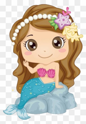 Mermaid Clip Art - Baby Mermaid Vector - Free Transparent PNG Clipart ...