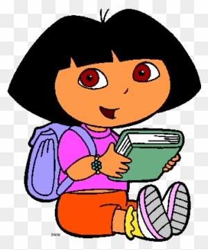 Dora Reading A Book - Free Transparent PNG Clipart Images Download